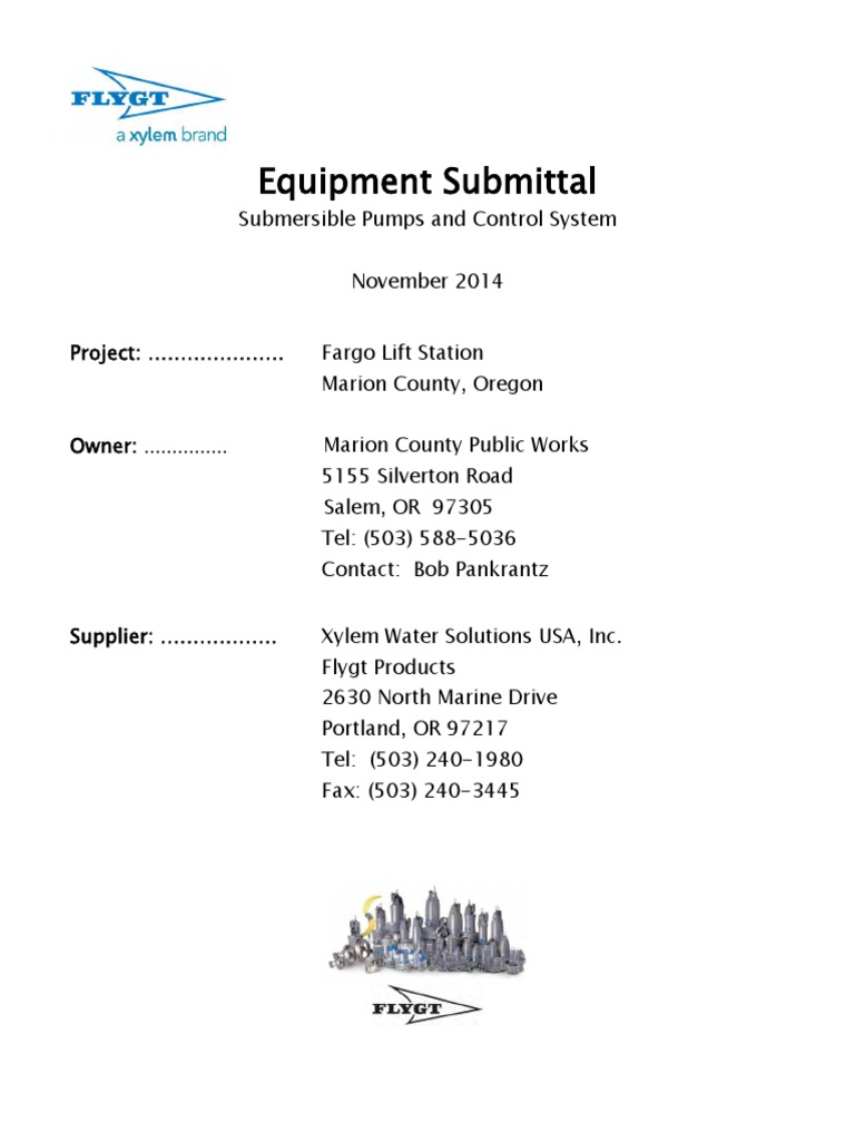 Flygt 3202 PDF | PDF | Pumping Station | Pump