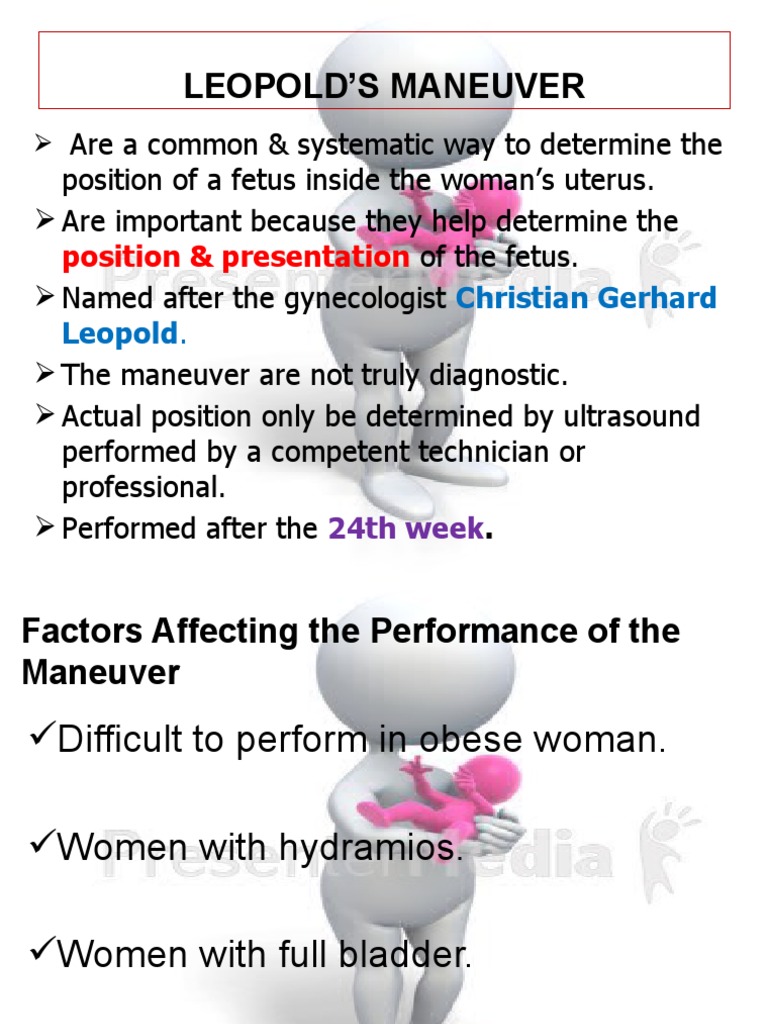 Leopold'S Maneuver: Position & Presentation | PDF | Fetus | Heart Rate