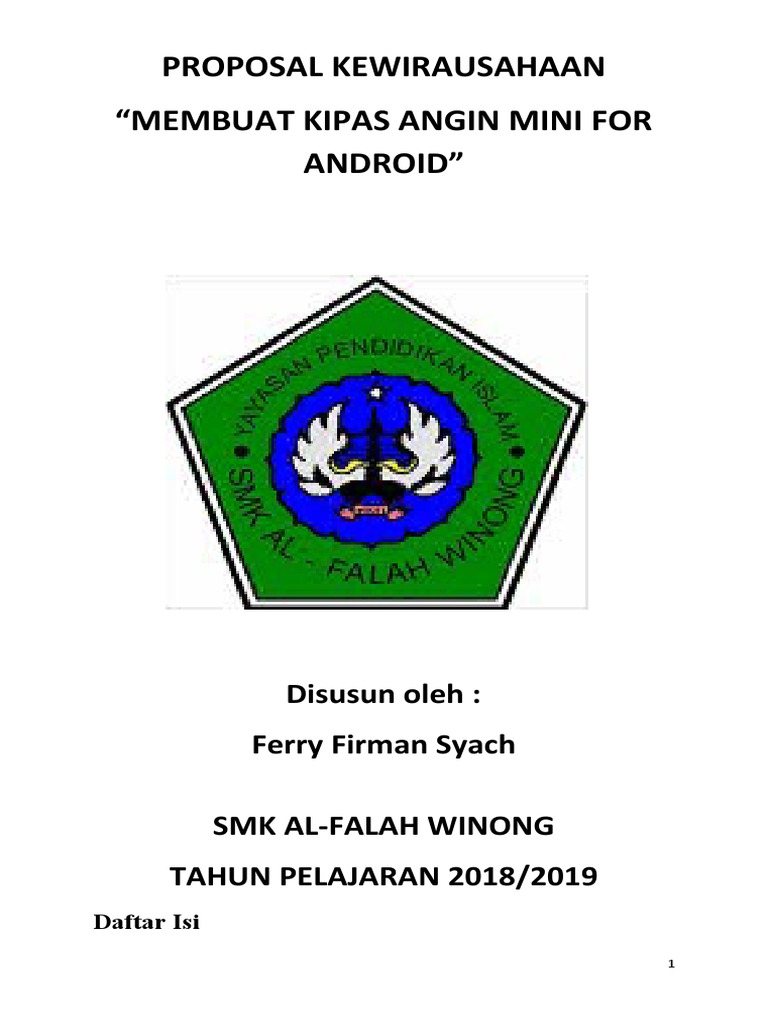 Proposal Kewirausahaan | PDF