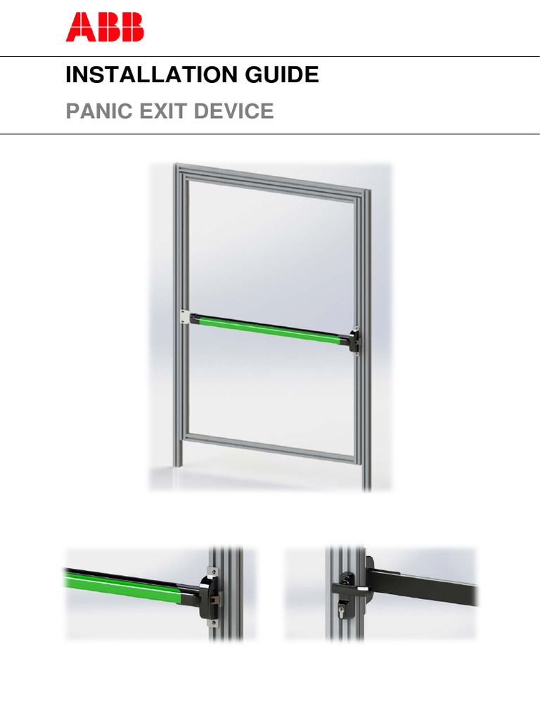 Installation Guide: Panic Exit Device | PDF | Door | Business