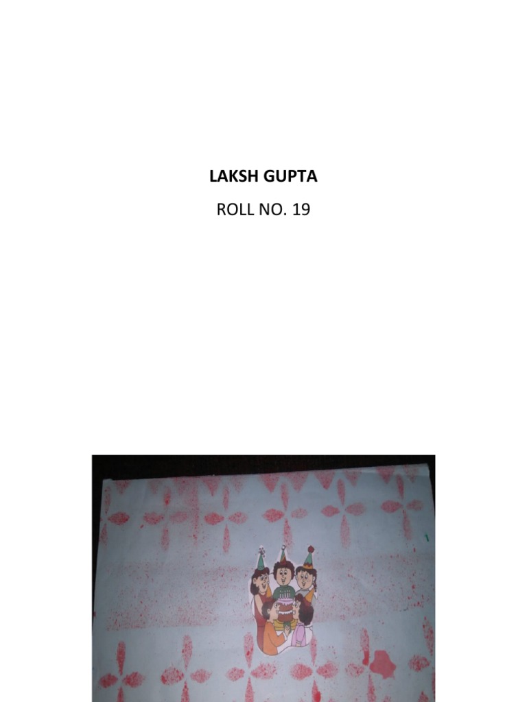 Laksh Gupta - Roll No. 19 Profile | PDF