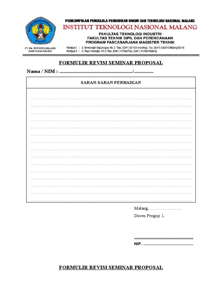 Form Revisi | PDF