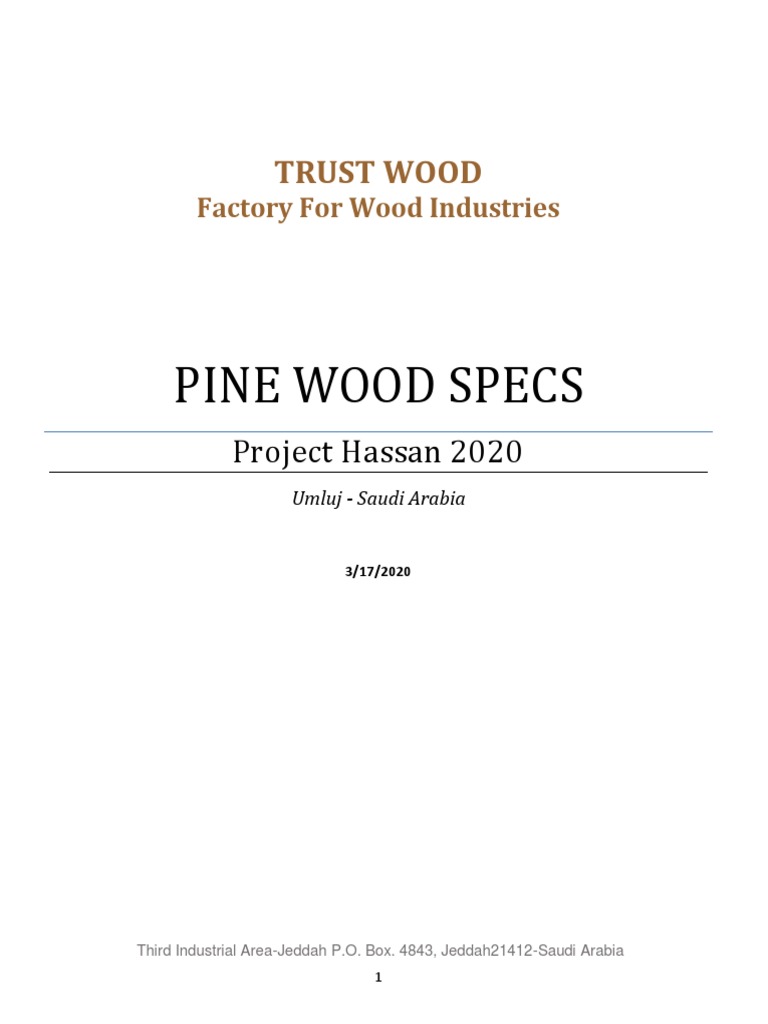 2020-03-17 Pine Wood Specs | Download Free PDF | Wood | Lumber