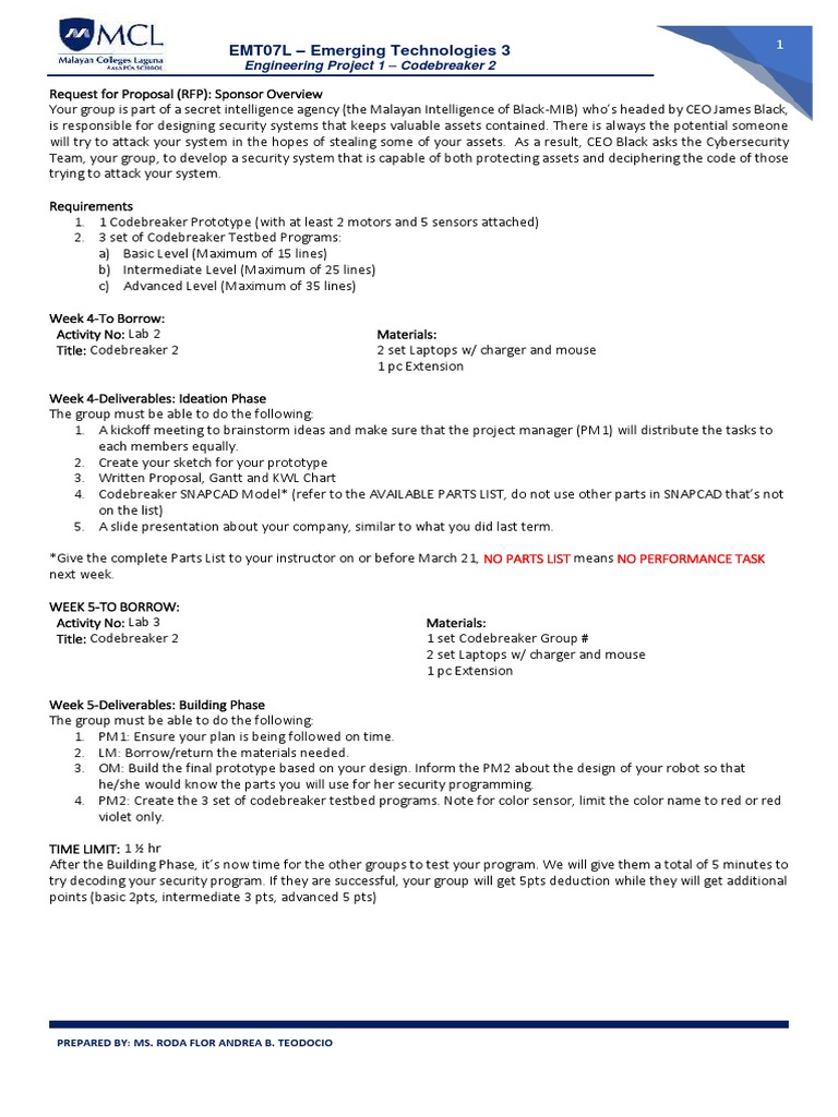 Engineering Project 1 Pdf Pdf Science Computing
