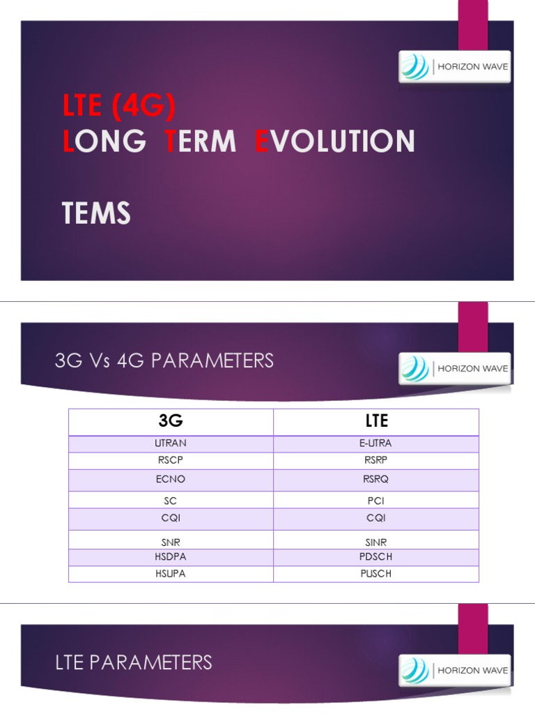 LTE (4G) L T E: ONG ERM Volution Tems | PDF | High Speed Packet Access | Broadcast Engineering