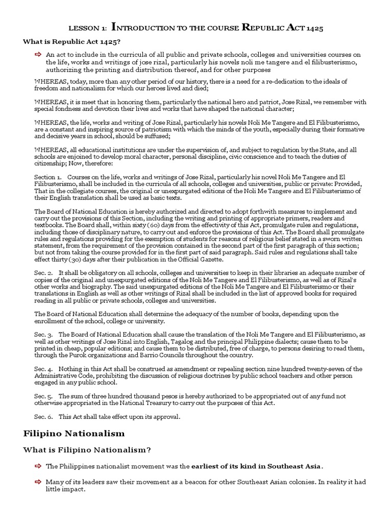 The Life and Works of Jose Rizal (Module) | PDF | Philippines | Manila