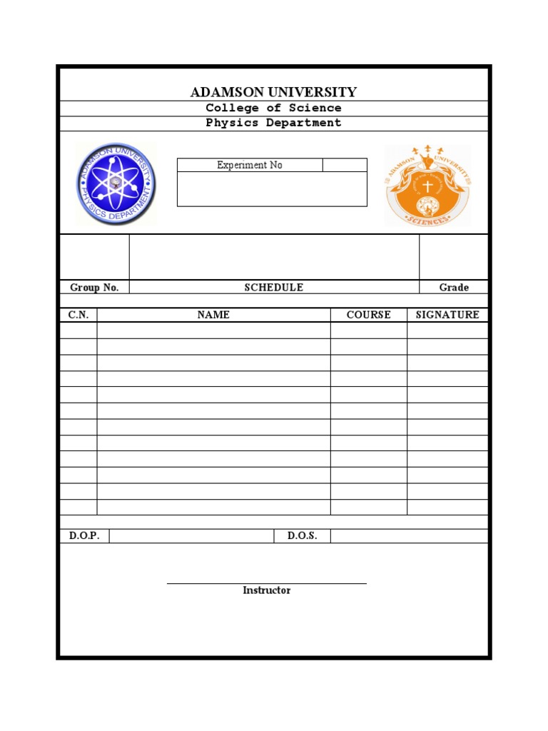 Format - Laboratory - Report - Adu With Logo | PDF