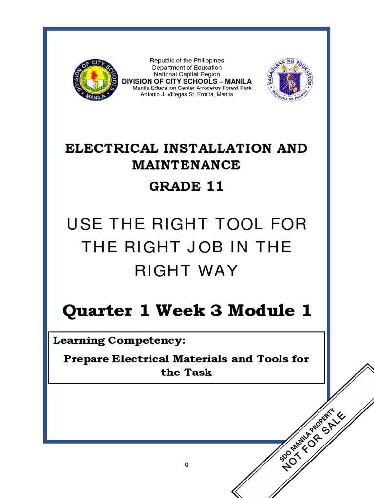 EIM 11 - Q1 - W3 - Mod3 PDF | PDF | Electrical Connector | Electrical ...