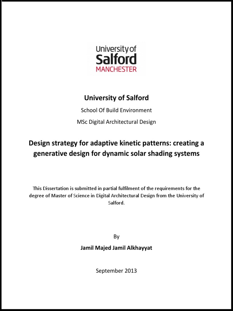 Design Strategy For Adaptive Kinetic Pat PDF | PDF | Design | System