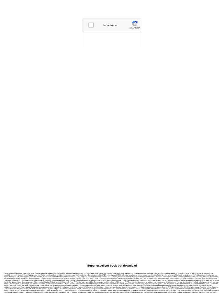 Super Excellent Book PDF Download | PDF