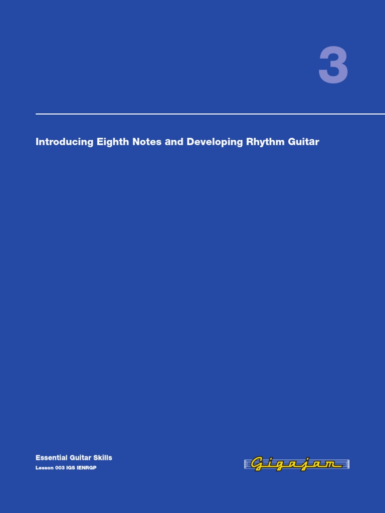 Introducing Eighth Notes and Developing Rhythm Guitar | PDF | Music ...