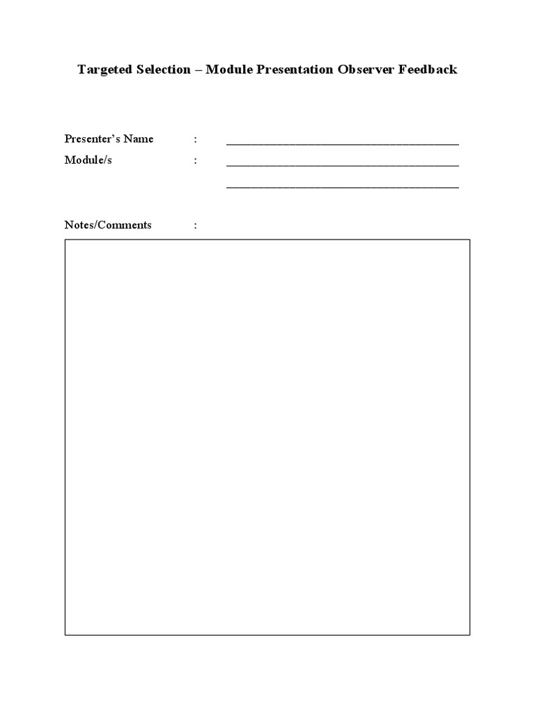 Formulir Observer Untuk Feedback | PDF | Business | Computers