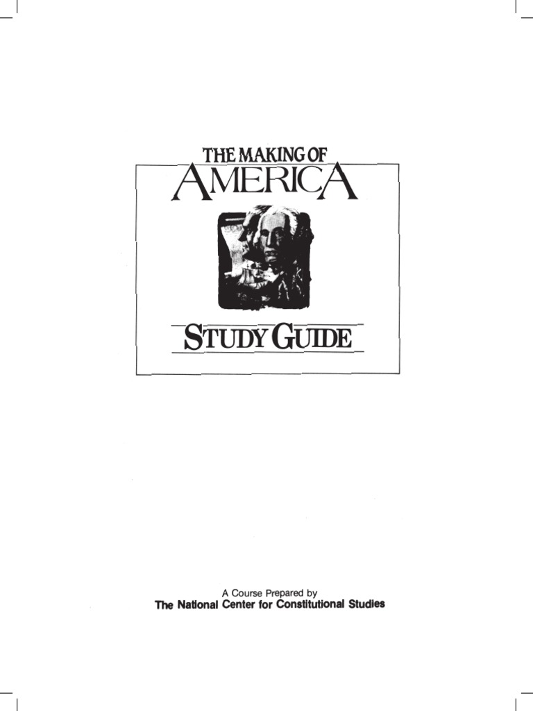 Making of America Seminar Guide | PDF | Social Science | Law