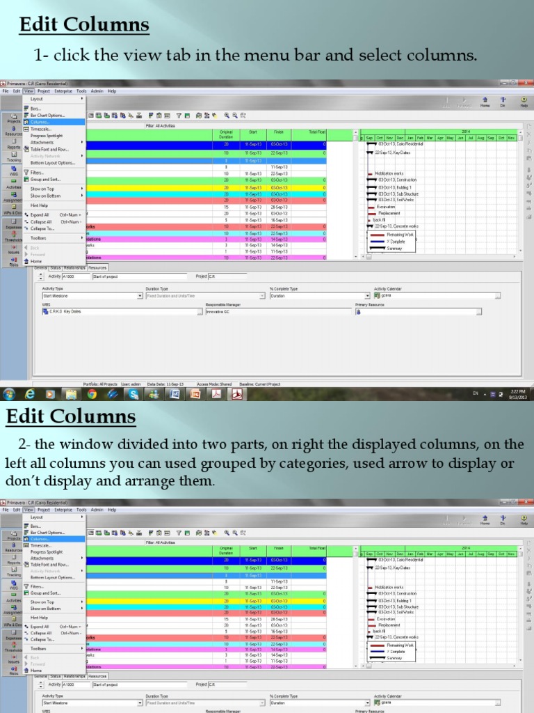 Edit Columns and Grouping in Software | PDF