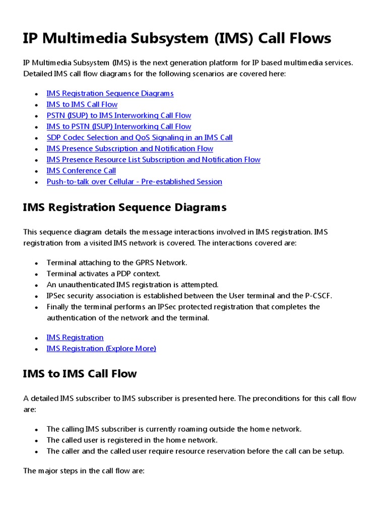 IP Multimedia Subsystem | PDF | Ip Multimedia Subsystem | Session Initiation Protocol