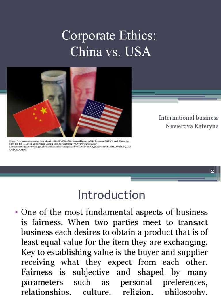 Corporate Ethics: China vs. USA Insights | PDF | Bribery | Business Ethics