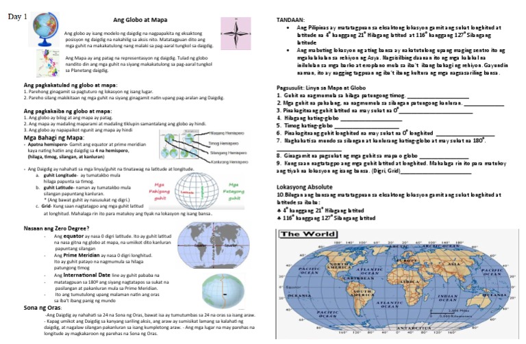 Session Heograpiya NG Pilipinas Mapa Globo PDF, 50% OFF