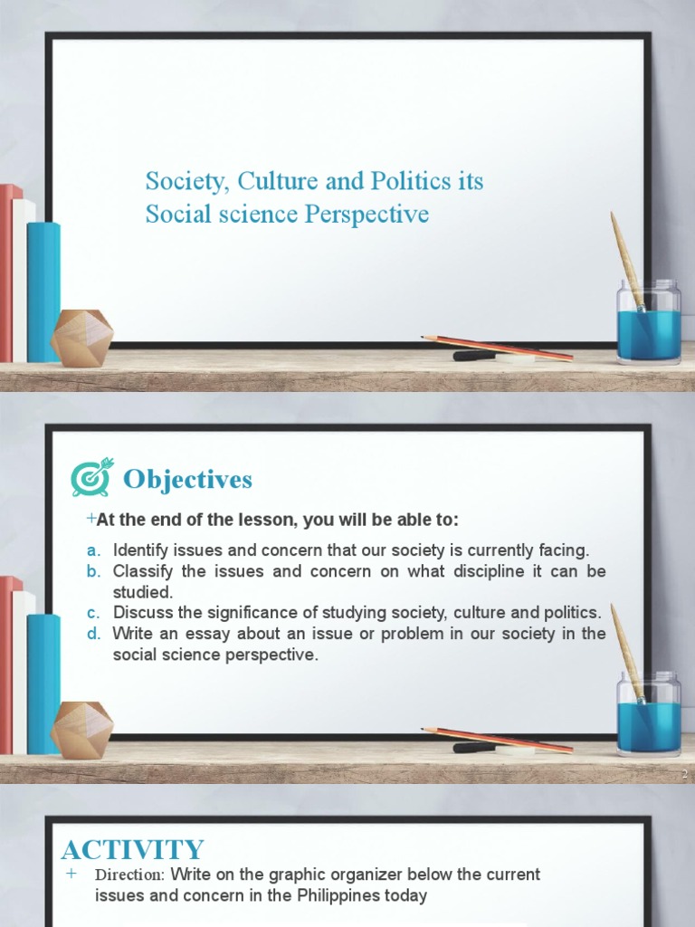 Society, Culture and Politics Its Social Science Perspective | PDF ...