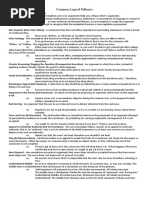 LOGIC CHAPTER 5 - Lecture Note | PDF | Fallacy | Argument