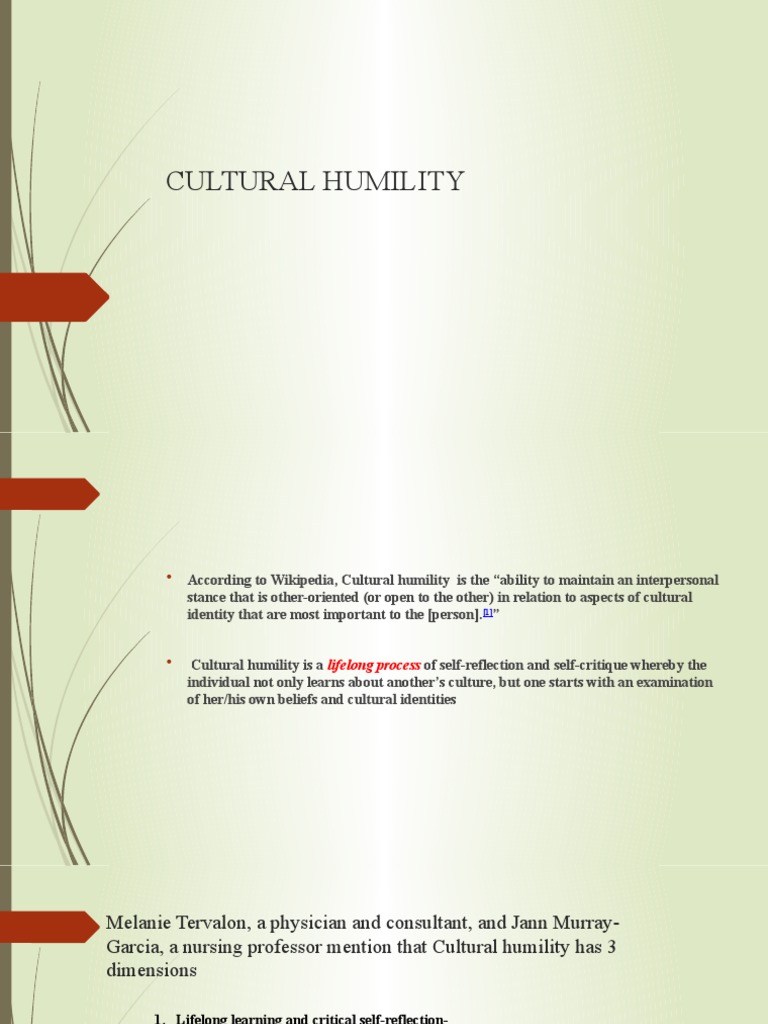 Cultural Humility | PDF | Career & Growth
