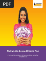Shriram Life Early Cash Plan Overview | PDF | Insurance | Present Value