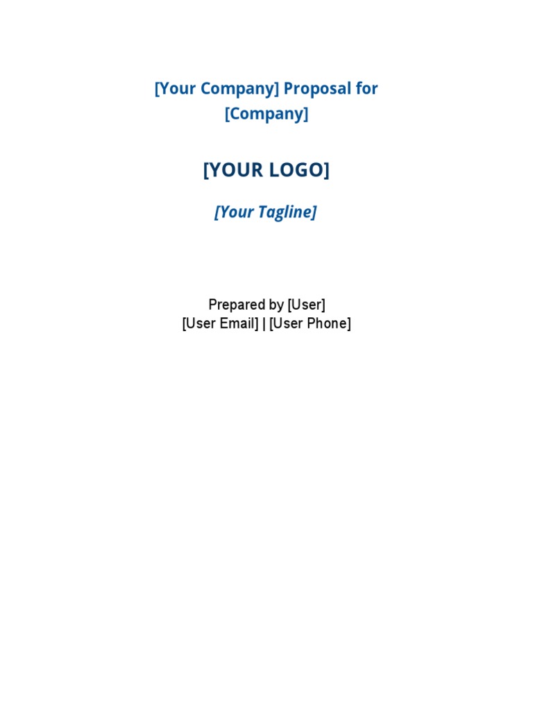 (Your Logo) : (Your Company) Proposal For (Company) | PDF | Search ...