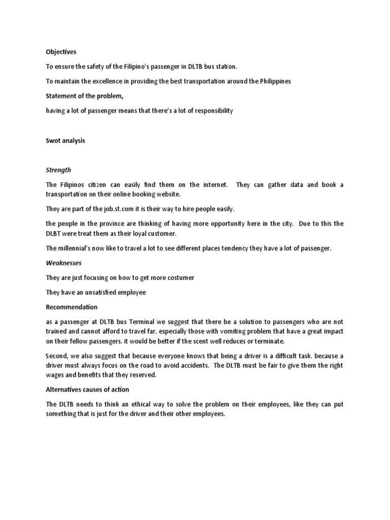 DLTB Bus Safety and Service Improvements | PDF | Business