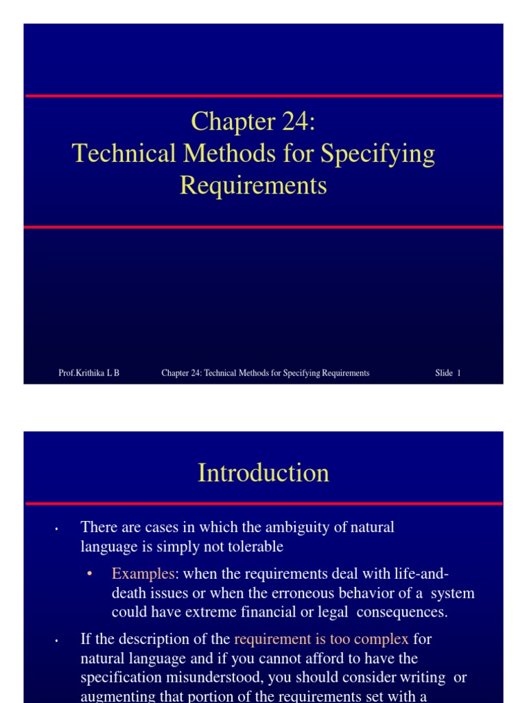 Technical Methods for Requirements Spec. | PDF | Applied Mathematics ...