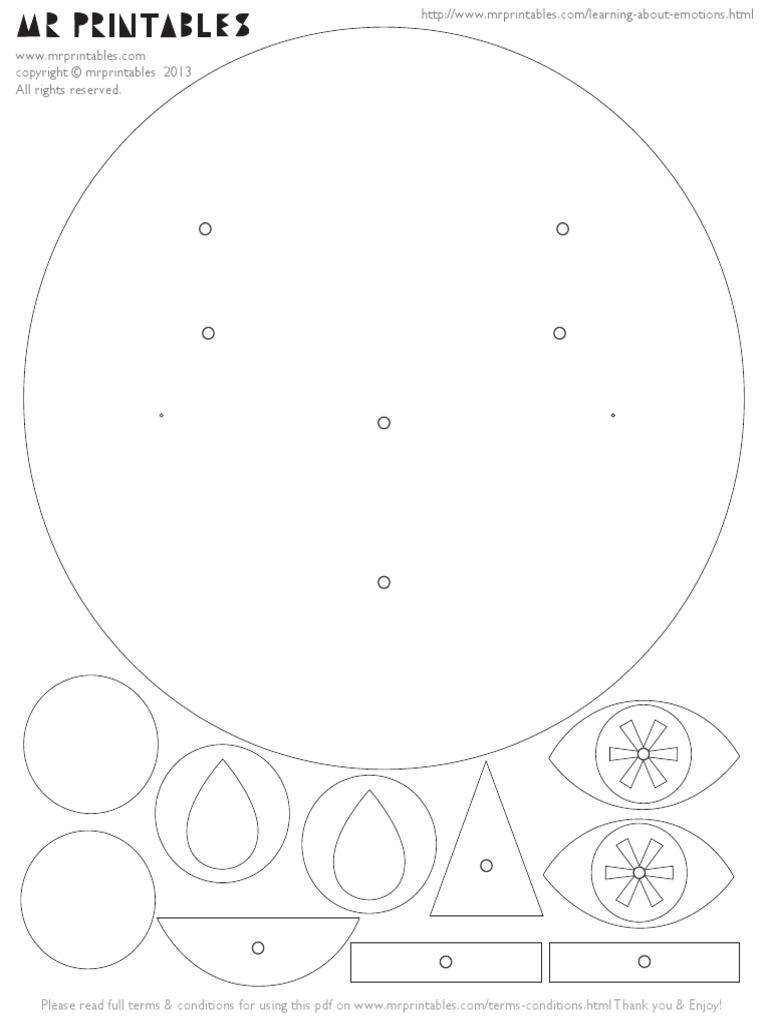 Mrprintables Make A Face Blank Template PDF | PDF