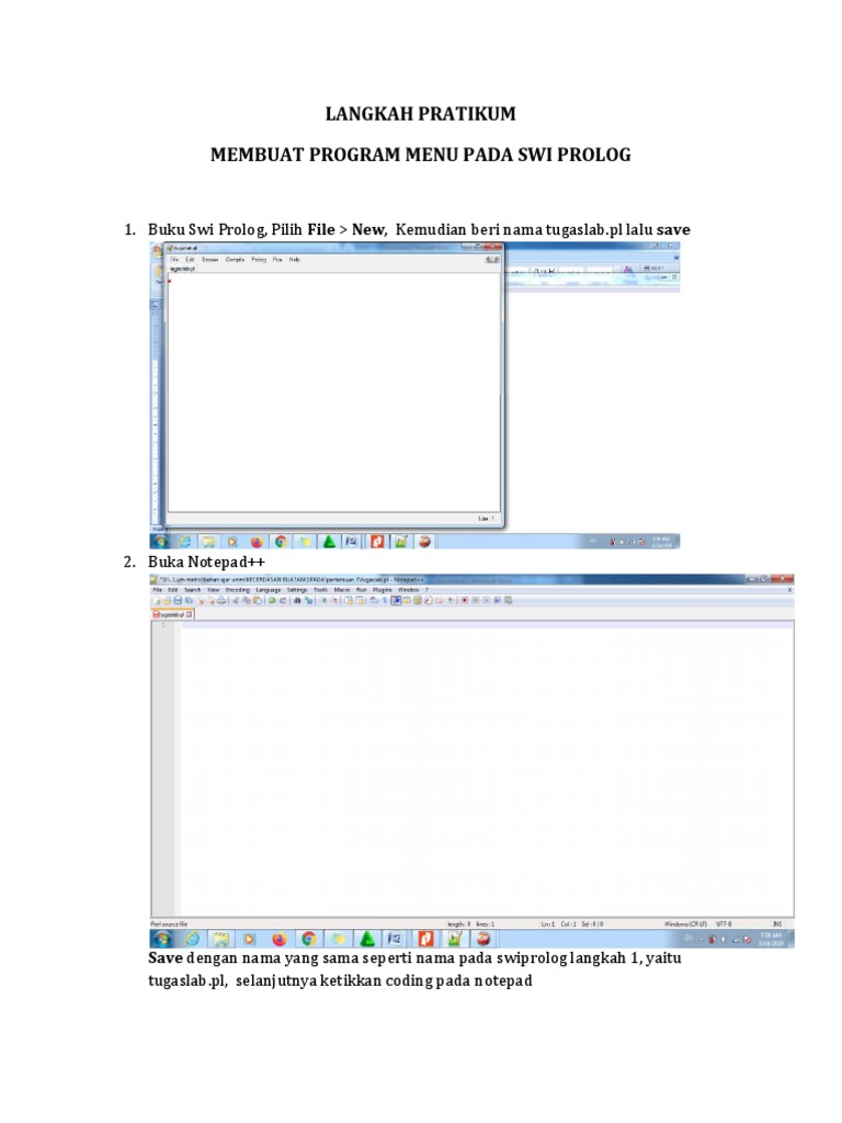 Langkah Pratikum Membuat Menu | PDF | Komputer