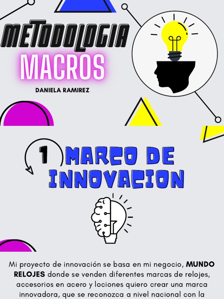 Proyecto de Innovacion Metodologia Macros! | PDF | Innovación | Publicidad