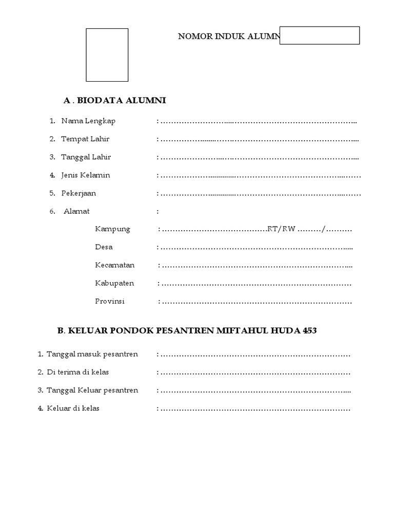 Buku Induk Alumni | PDF