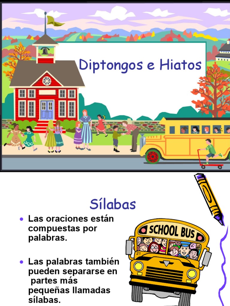 Diptongos, Hiatos y Tipos de Sílabas | PDF