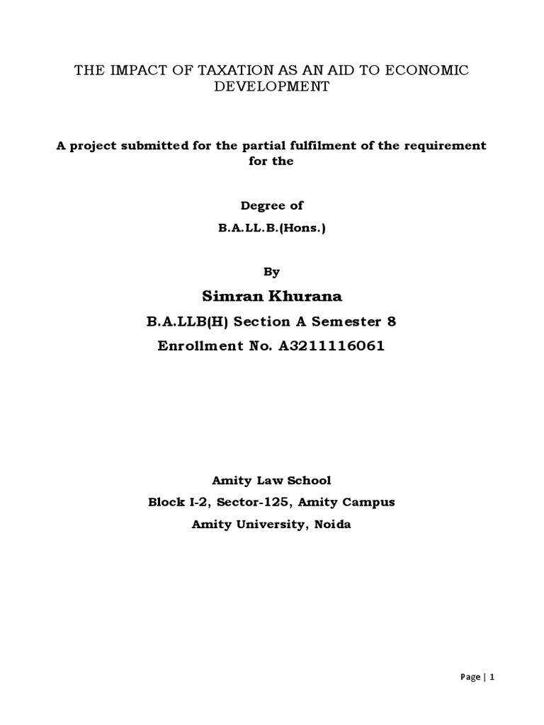 Taxation's Role in Economic Growth | PDF | Gross Domestic Product | Taxes