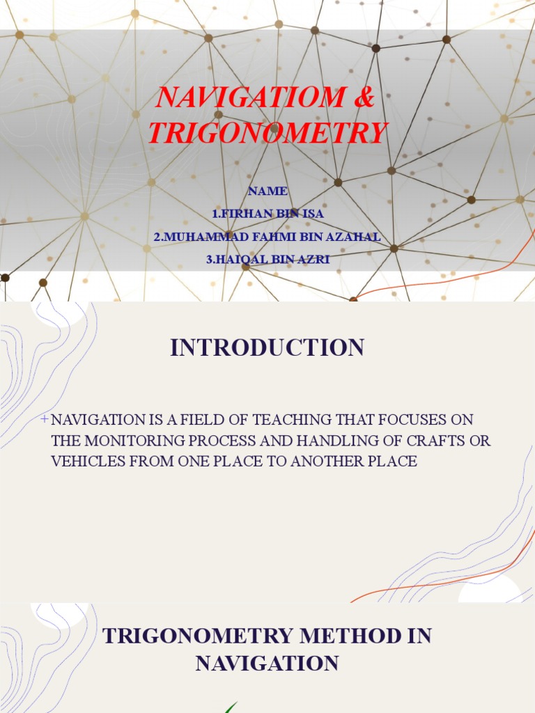 Trigonometry Applications in Navigation | PDF