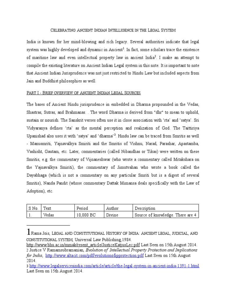 Ancient India's Sophisticated Legal System: Exploring Jurisprudence ...