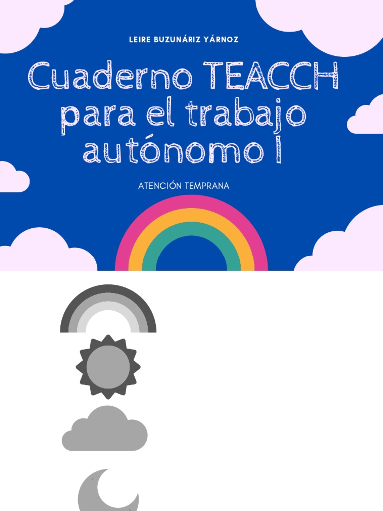 Cuaderno TEACCH 1 y 2 PDF | PDF