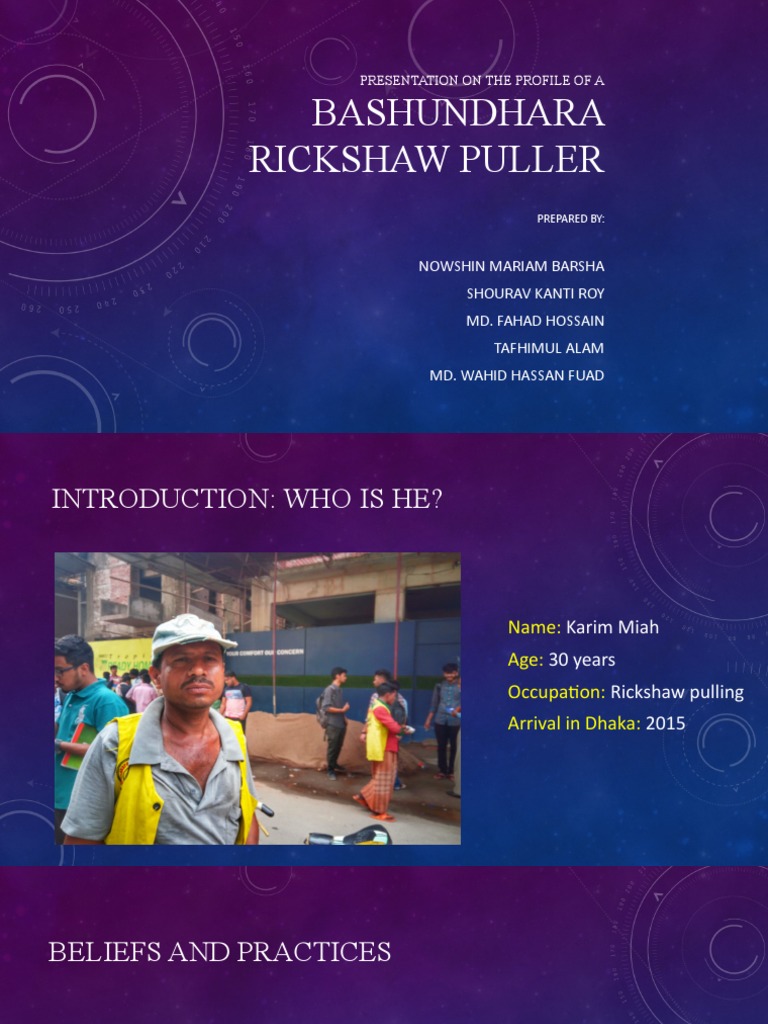 Profile of A Rickshaw Puller | PDF | Bangladesh