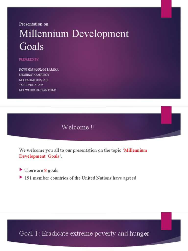 Millennium Development Goals | PDF | Millennium Development Goals ...