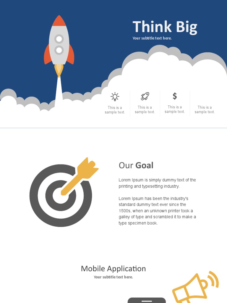 Think Big: Your Subtitle Text Here | PDF