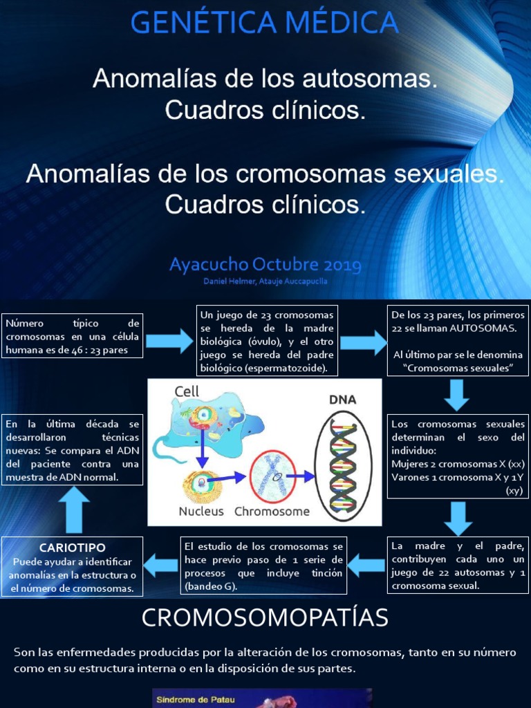 Autosomas, Cromosomas, Anomalías | PDF | Trastorno genético | Sexo