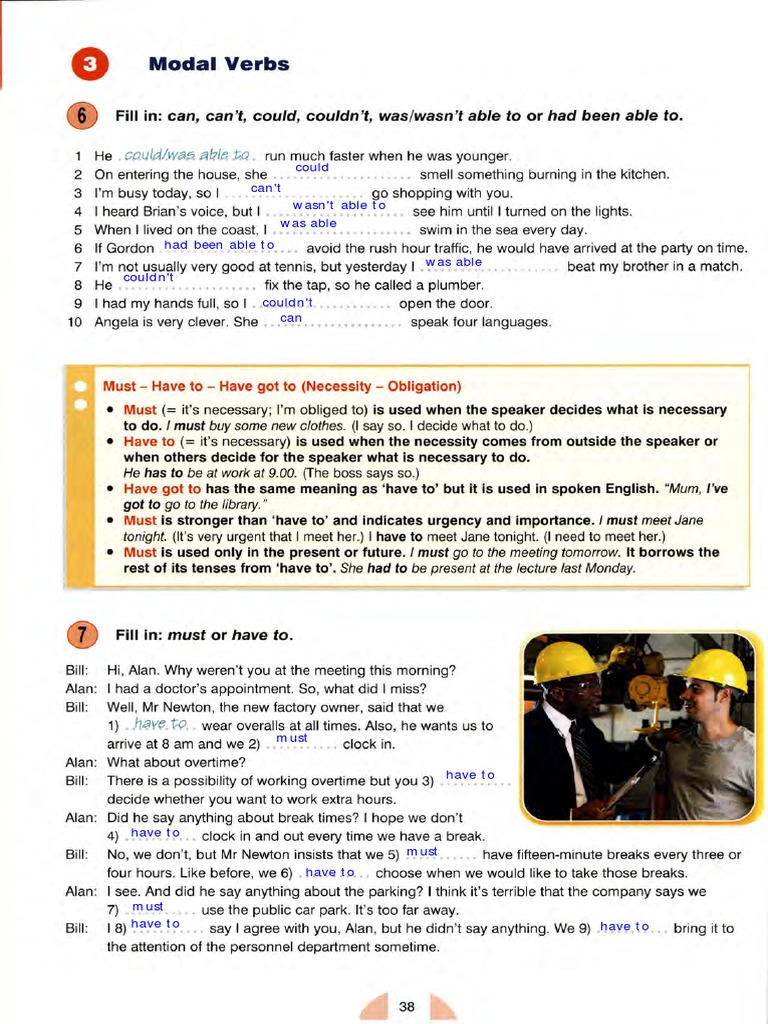 Modal Verbs: CP.L.JLDL - Wap. Tlbl.e | PDF | Morphology | Linguistic Morphology