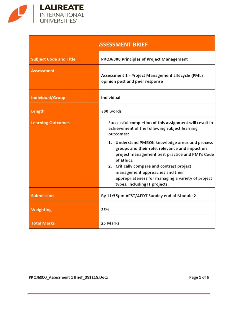PROJ6000 - Assessment 1 Brief - T3 Ticketing V5.0 21 Aug 2020 | PDF ...