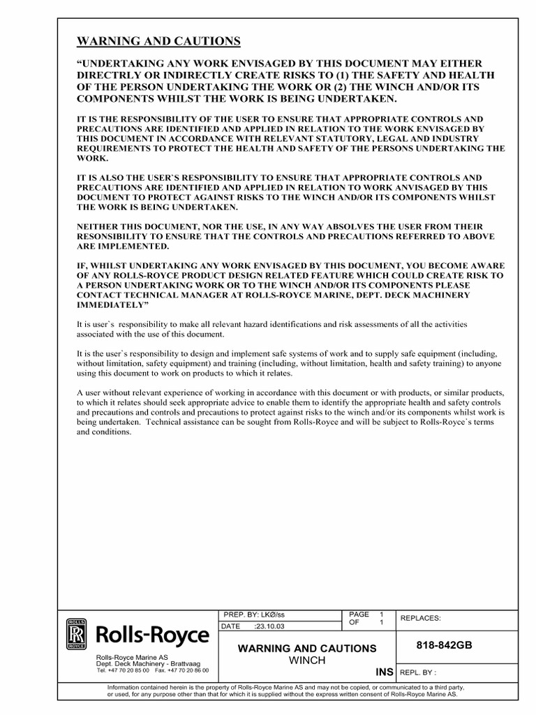 Rolls Royce Winch Books PDF | PDF | Touchscreen | Computer Monitor