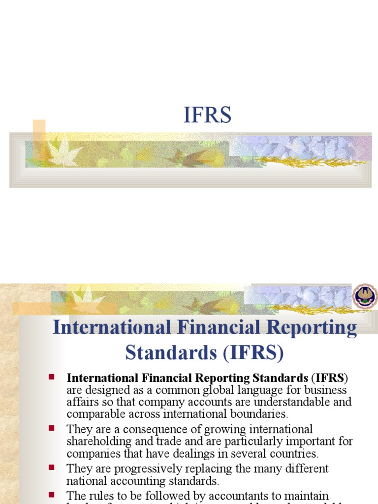 IFRS | PDF | International Financial Reporting Standards | Financial ...