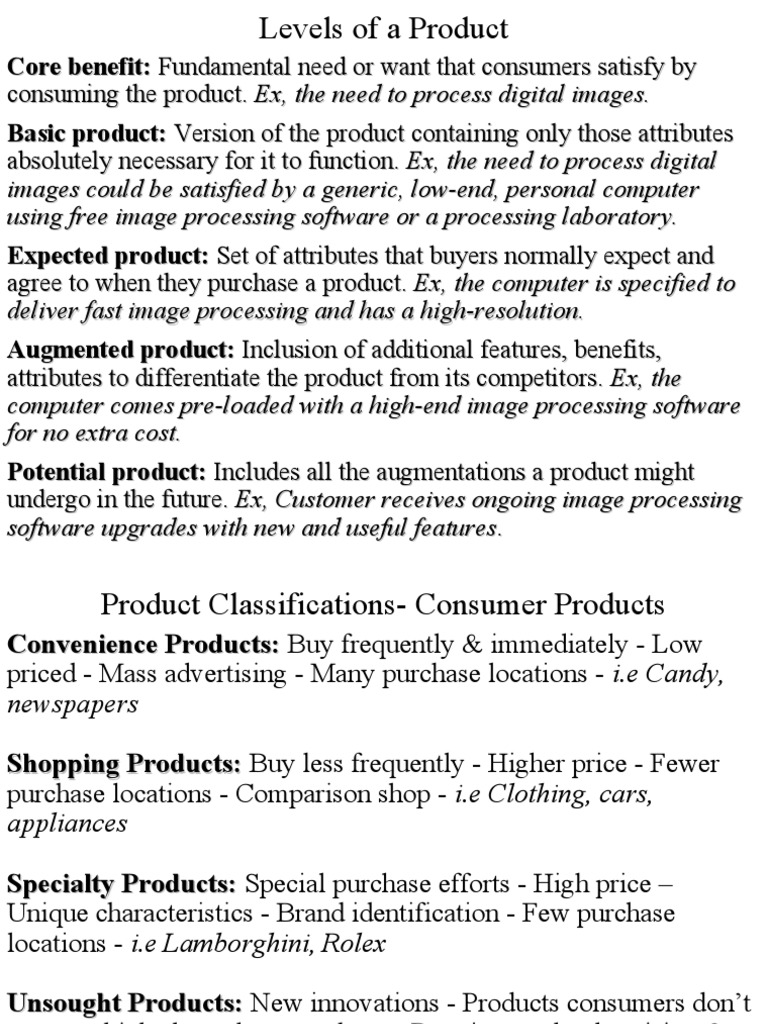 Core Benefit: Basic Product | PDF | Pricing | Product (Business)