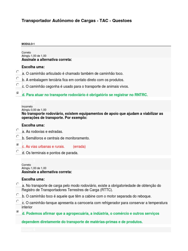 TAC - Transporte Autônomo de Cargas | PDF | Mapa | Transporte
