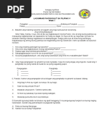 Filipino 5 Worksheet - Realon, J | PDF