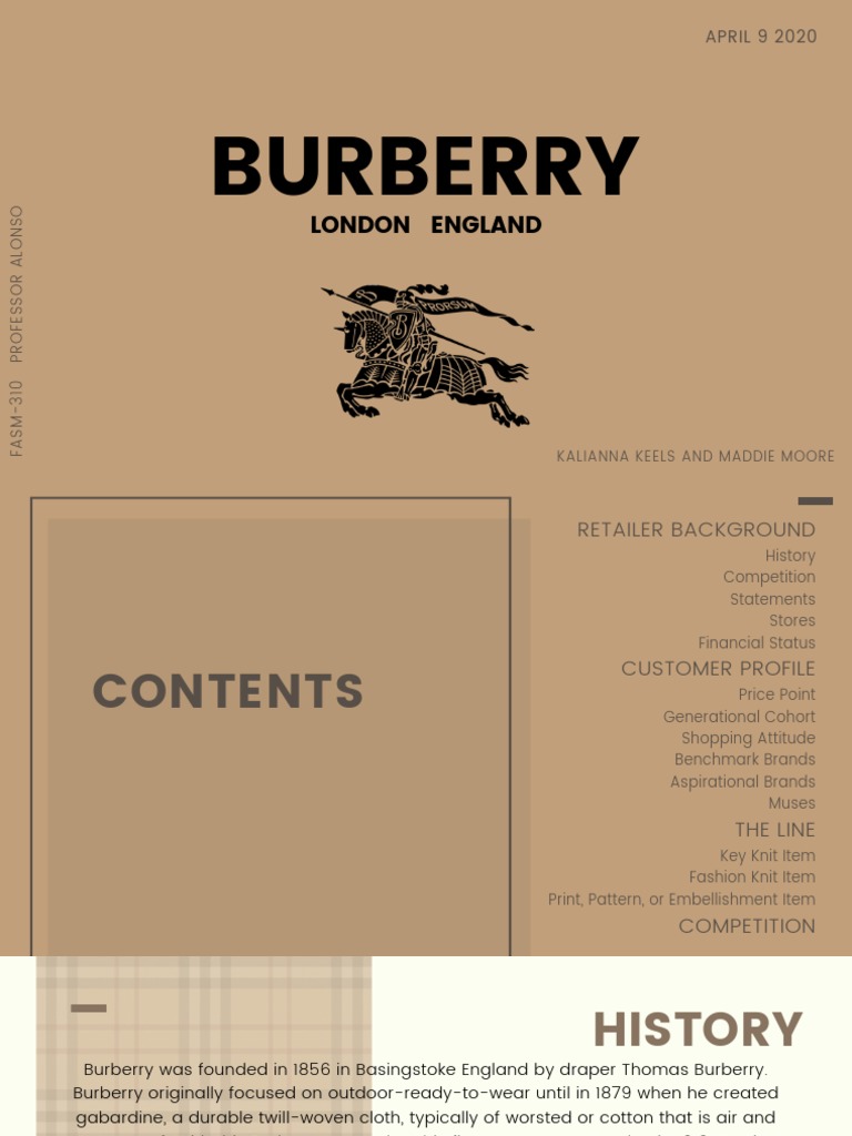 Burberry Product Line | PDF | Fashion | Clothing