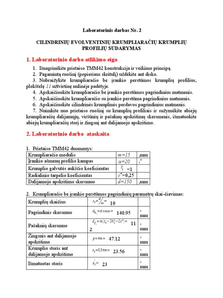 Laboratorinis Darbas Nr2 | PDF